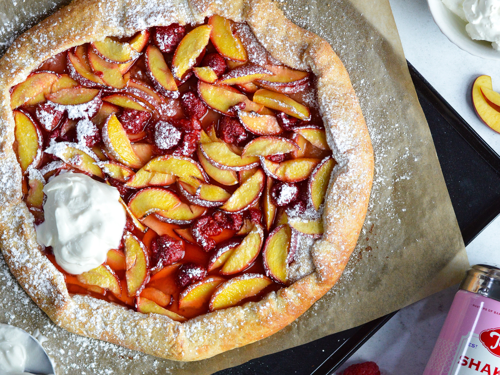 Nectarine and Raspberry Galette – Tala Cooking