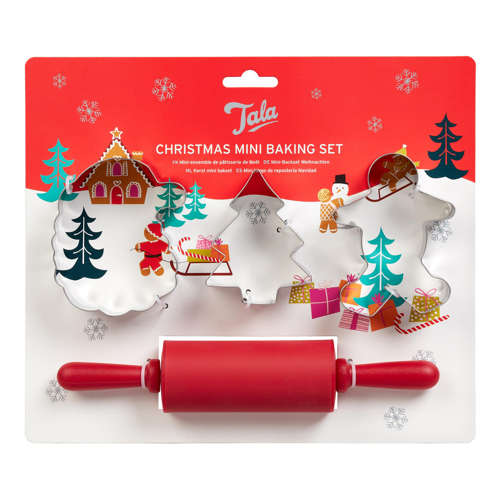Tala Christmas Mini Baking Set Cutters And Rolling Pin Tala Cooking Tala Christmas Mini Baking Set Cutters And Rolling Pin Tala Cooking